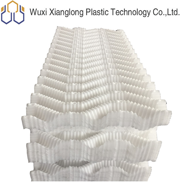 High Efficiency PVC Cooling Tower Plastic Fill S Shape Blue Waste Water ...