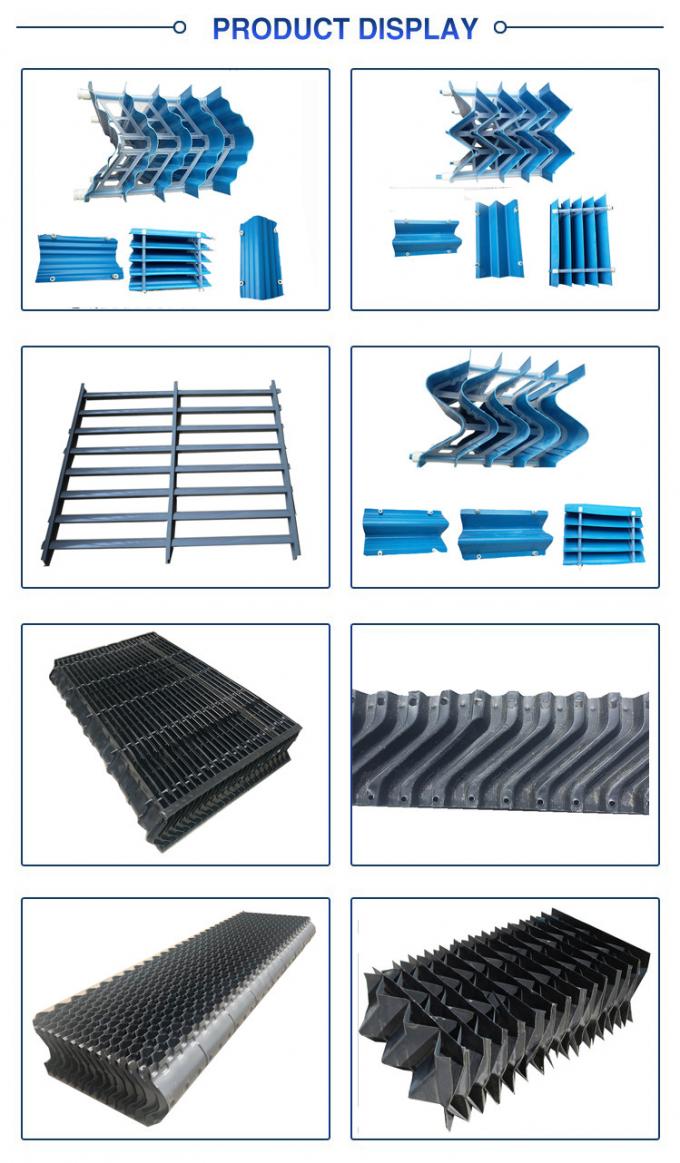 Cross Flow Wave PVC Drift Eliminator PVC Fill For Cooling Tower