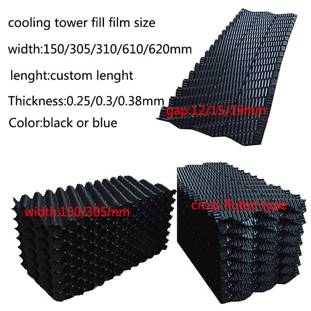 Honeycomb PVC Cooling Tower Film Fill Media Cooling Tower PVC Filler