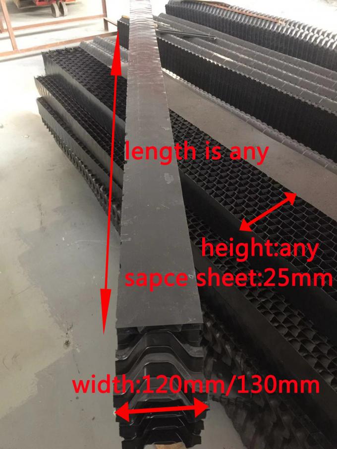 D65mm PVC Air Inlet Louvre 2000mm 2400mm Cooling Tower Components